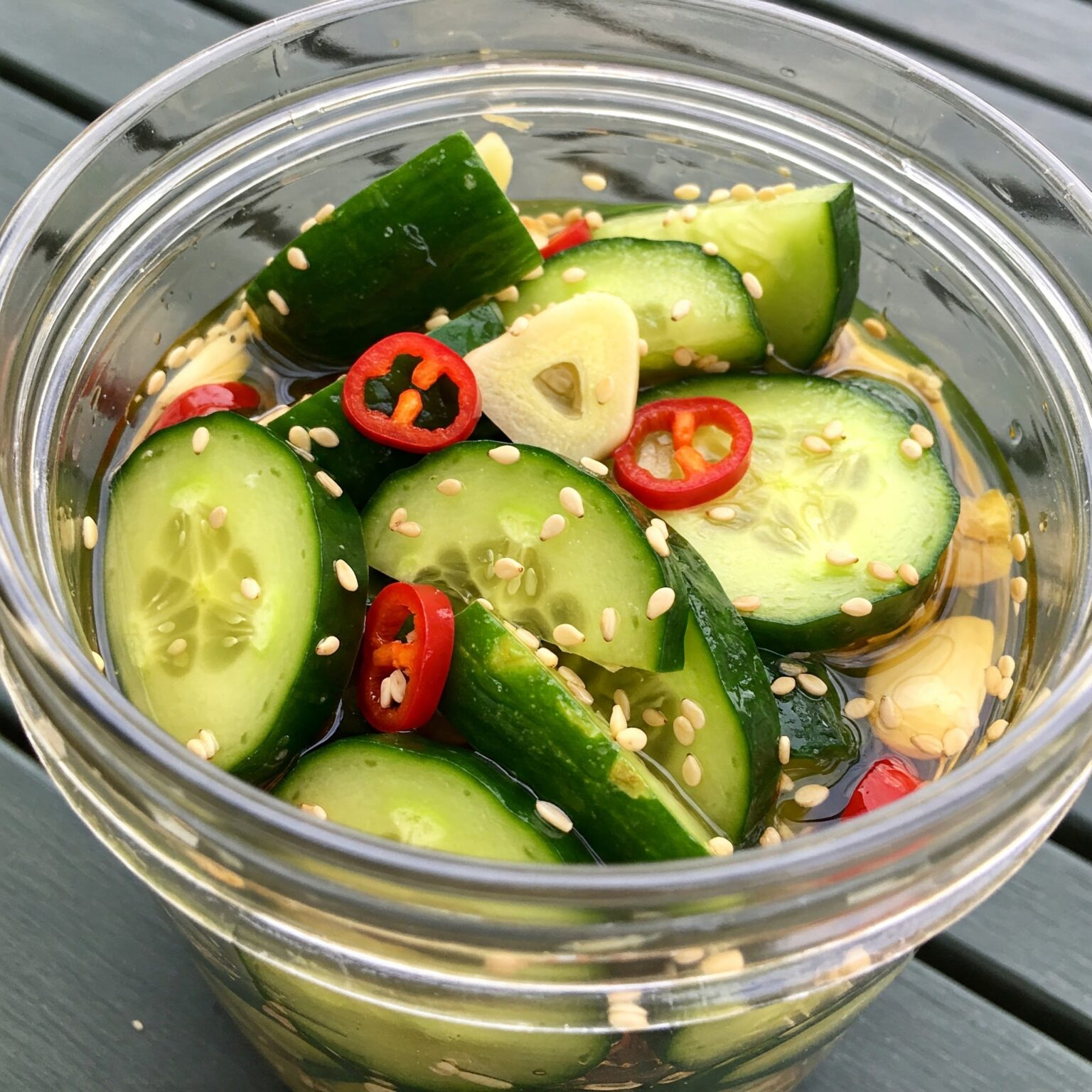 Quick Asian Cucumber Pickles - The Cookbook