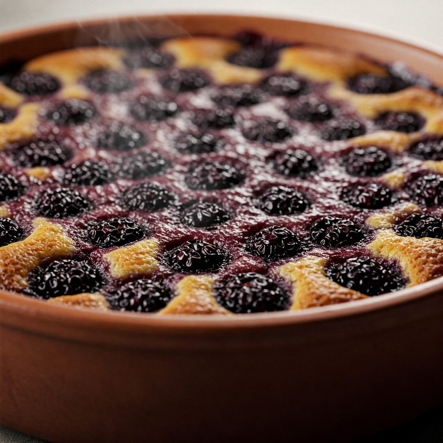 Baked Blackberry Pudding - The Cookbook